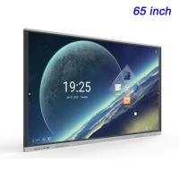 China 65 Inch UHD 4K Smart White Board Dual System Interactive Flat Panel For Classroom Education for sale