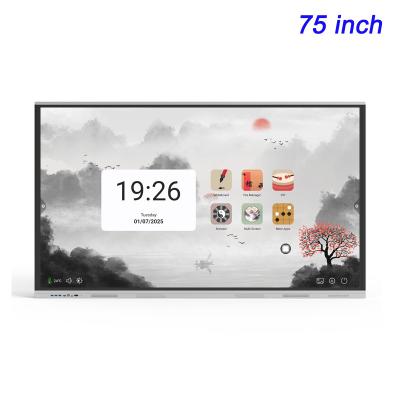 China 75 inch smart interactive white board Interactive Flat Panel For Children Education for sale