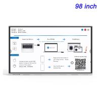 China 4K Touch Screen Whiteboard 98 inch Smart Interactive Flat Panel Dual OS smart board cost for sale