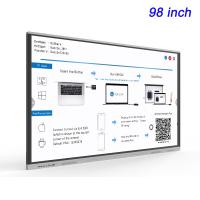 China 4K Touch Screen Whiteboard 98 inch Smart Interactive Flat Panel Dual OS smart board cost for sale