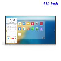 China 110 inch Interactive Whiteboard Smart Interactive Flat Panel 4K UHD Panel With Android and Windows Dual System for sale