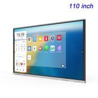 China 110 inch Interactive Whiteboard Smart Interactive Flat Panel 4K UHD Panel With Android and Windows Dual System for sale