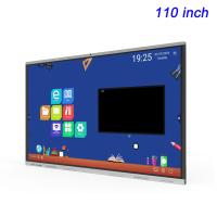 China Android 4K LCD Interactive Flat Panel Classroom 110 inch Intelligent Interactive Panel for sale