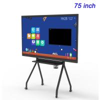 China 75 inch digital smart board 4k Smart interactive flat panel For Education And Conference for sale