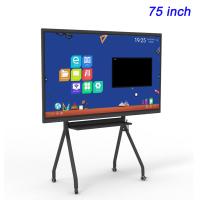 China 75 inch digital smart board 4k Smart interactive flat panel For Education And Conference for sale