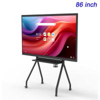 China 86inch Smart Board with 4K UHD Touch Screen Flat Panel, All in One Digital Electronic Whiteboard Built in Dual System for Conference for sale