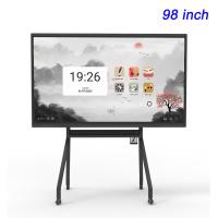 China 98 Inch boardsmart 3840×2160 interactive flat panel display smart board price for sale