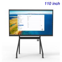 China 110 inch smart tech board interactive display with advanced touch and writing capabilities for sale