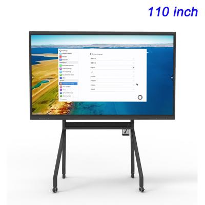 China 110 inch smart tech board interactive display with advanced touch and writing capabilities for sale