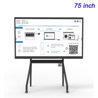 China 4K LCD Interactive Flat Panel 75 Inch electronic whiteboard classroom with smartboard for sale