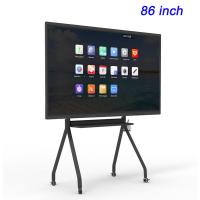 China 86 inch Black 4K Flat Panel interactive electronic whiteboard smart board price for sale