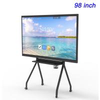 China 98 inch UHD 4K smart smartboard Interactive flat panel display for remote video conference for sale