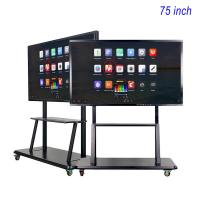 China 75 inch 4K Smart Flat Panel smart board interactive whiteboard price for Classroom and Education for sale