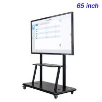 China 65 inch Smart Board Interactive Flat Panel with Pen and Touchscreen for Bright Classrooms for sale