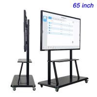 China 65 inch Smart Board Interactive Flat Panel with Pen and Touchscreen for Bright Classrooms for sale