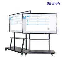 China 65 inch Smart Board Interactive Flat Panel with Pen and Touchscreen for Bright Classrooms for sale