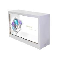 China 55 Inch 3D Transparent Advertising Display LCD Panel 4K Ultra HD Translucent LCD Display for sale