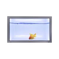 China 65-inch Transparent LCD Showcase Cabinet With High-resolution Media And Touch Interaction. for sale