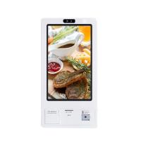 China 32 Inch Restaurant's Smart Self Ordering Kiosk for Food Truck Accepts Payments by Scanning QR Codes and Swiping Cards for sale