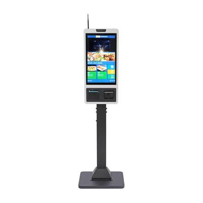 China 21.5 Inch Heated Display Self Ordering Kiosk Restaurant Pos Kiosk For Cold Climate for sale