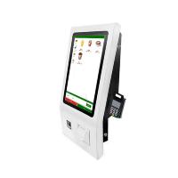 China 27 Inch High-definition smart multi-touch McDonald's self-service ordering machine with QR code scanner for sale