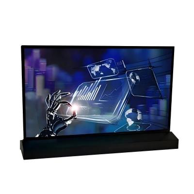 China 55 Inch 4K Ultra HD Resolution Transparent OLED See Through LCD Display with Pen/Finger Touch Writing Method for sale
