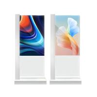 China 55 Inch Interactive Touch Advertising Screen Smart OLED Transparent Advertising Display Cabinet for Exhibition Jewelry Luxury Display for sale