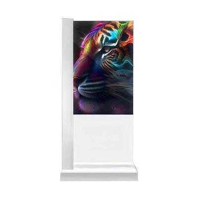 China Floorstanding Ultra-thin Transparent OLED Displays Digital Signage Special Design Screen Factory for sale