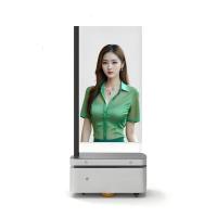 China 43 Inch Ultra Thin 4K Intelligent OLED Mobile AI Digital Human Transparent Display – Interactive Touch Screen Solution for sale
