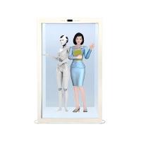 China 86 inch Custom 3D AI digital Human Portrait Replication Interactive Transparent Holobox for sale