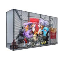 China Flexible Adhesive Super Thin Transparent Film LED Screen for Glass Video Walls and Advertising for sale