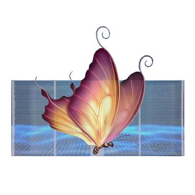 China 2025 Ultra-thin 3D LED Glass Crystal Film Flexible Display 4K Ultra HD Transparent LED Screen for Retail Window Advertising for sale