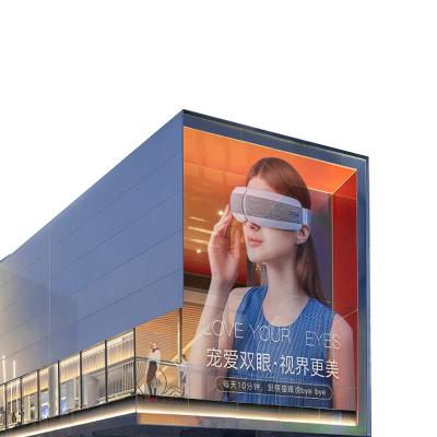 China Adhesive Super Slim LED Screen Display Indoor LED Film Glass Flexible Transparent LED Screen Wall for sale