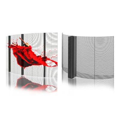 China Pen/Finger Touch Writing Method Flexible Film Screen for Retail Window Glass , High Brightness Transparent LED Panel Display for sale