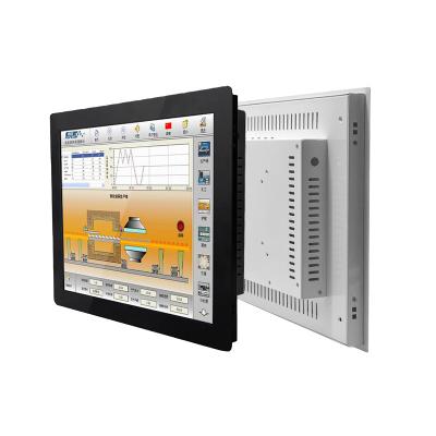 China 12.1 Inch Rear-mount Industrial Touchscreen Fanless Embedded Panel PC for sale