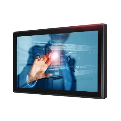 China 12.1 Inch Embedded Fanless Computer Waterproof Touch Screen IP65 Fully Enclosed Aluminum Capacitive Industrial Monitors TouchScreens for sale