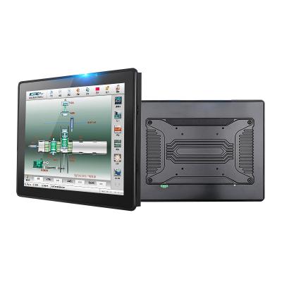 China 24 Inch Electronic Display Board for Production Workshops Embedded/wall-mounted Aluminum Alloy Industrial TouchScreen Computer for sale