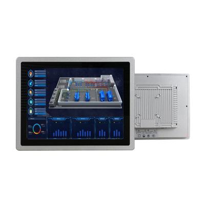 China 21.5 Inch LCD Monitor Ip65 Panel Mount Embedded Aluminum Capacitive Touch Fully Enclosed Industrial Control Screen for sale
