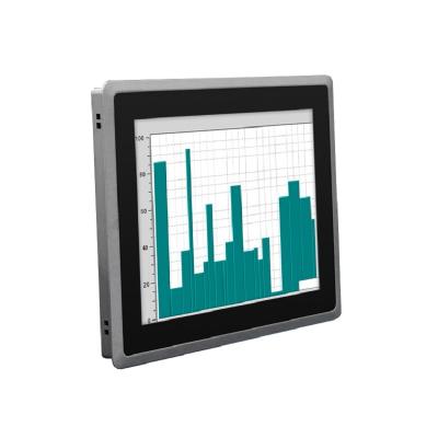 China 12.1 Inch 1024*768 HDMI IP65 Flat Panel Mount Monitor 500nits Embedded Industrial Capacitive/ResistiveTouch Screen Monitor for sale