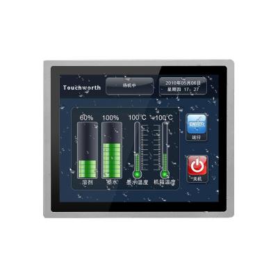 China 21.5 Inch Outdoor Waterproof Pure Flat Capacitive Fanless Industrial Panel PC 1000nits Sunlight Display USB DVI Interface New Product for sale