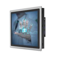 China 21.5 Inch Outdoor Waterproof Pure Flat Capacitive Fanless Industrial Panel PC 1000nits Sunlight Display USB DVI Interface New Product for sale