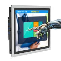 China 21.5 Inch Outdoor Waterproof Pure Flat Capacitive Fanless Industrial Panel PC 1000nits Sunlight Display USB DVI Interface New Product for sale