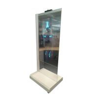 China White 1080X1920 Resolution 55 inch Floor Standing Transparent OLED 3D digital human chatbot for sale