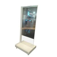 China White 1080X1920 Resolution 55 inch Floor Standing Transparent OLED 3D digital human chatbot for sale