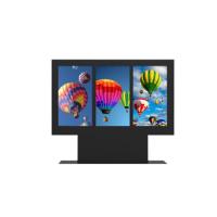 China 49 inch triple screen ordering high brightness outdoor vertical advertising machine for sale