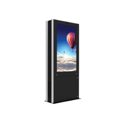 China Bus station outdoor lcd touch screen ultra thin advertising display 75 inch floor stand digital signage for sale