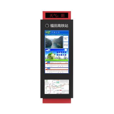 China Factory Wholesale Lcd outdoor waterproof advertising display bus stop sign for sale
