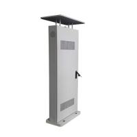China 32-inch vertical outdoor lcd kiosk, waterproof and sunproof advertising machine with canopy for sale