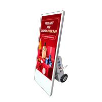 China 43-inch angled vertical outdoor trolley advertising machine manufacturer wholesale for sale