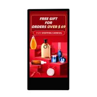 China 43-inch angled vertical outdoor trolley advertising machine manufacturer wholesale for sale